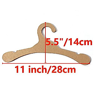 Cardboard Hangers, Environmentally Friendly Cardboard Hangers Baby, 32 Pieces of Baby Hangers, Durable, Wooden Baby Hangers Suitable for Baby Clothes Drying Storage