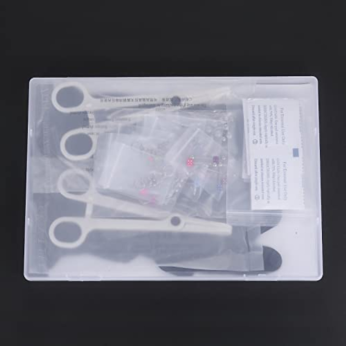 Xpircn 120PCS Piercing Jewelry Kit Piercing Needles Stainless Steel Acrylic 14G 16G Nose Septum Horseshoe Lip Tongue Eyebrow Tragus Belly Tongue Nipple Barbell Rings Tool Kit