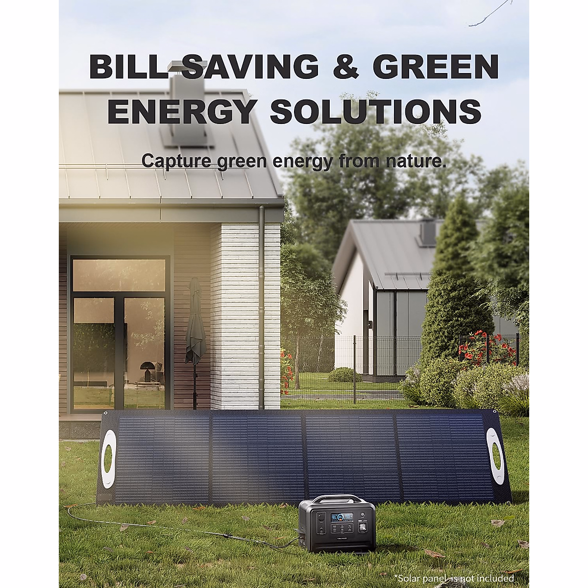 VDL Portable Power Station 1200W/960Wh Solar Generator, HS1200 LiFePO4 Battery Generator 3500 Cycles Fully Charged 1.5 Hours, 4x110V Pure Sine Wave AC Outlet for UPS, Outdoor, Camping, RV, Emergency