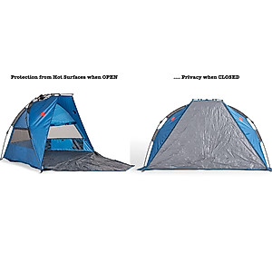 OMNICORE DESIGNS InstaShade XL 4 Person Pop Up Easy Set UP Beach Tent - Green