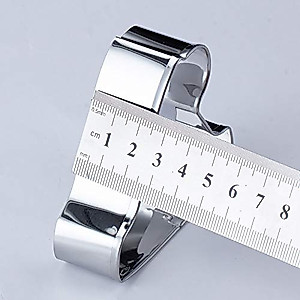 Number Cookie Cutters Set Large 3 Inches - 9 Pieces Stainless Steel Numbers/Numeral/Numeric Shapes Biscuits Sugar Fondant Cake Decorating Tools for Kitchen Baking Halloween Christmas Easter Party