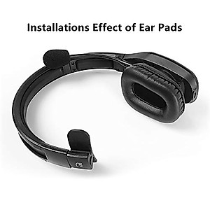 YDYBZB Ear Pads Replacement B450-XT Microphone Foam Compatible with VXI Blueparrott B450-XT B450XT Bluetooth Headset Mod Kit Ear Cushions Cups (Ear Pads + Microphone Foam)