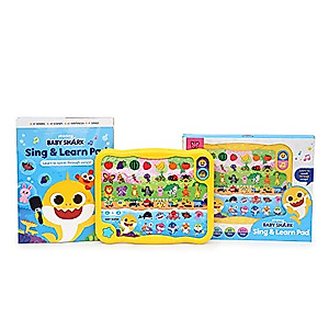 Baby Shark Sing & Learn Pad with Lyrics Booklet, Baby Shark Toys, Interactive Learning Toys for Toddlers, Learning & Education Toys, Baby Shark Gifts for Babies