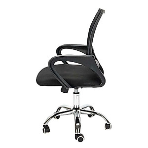 JTSQ Ergonomic Office Stools 360°Swivel Computer Chair Black Mid-Back Mesh Gaming Chair Office Chair Desk Chair Computer Chair Home Office Desk Chairs Gamer Chair Office Chairs