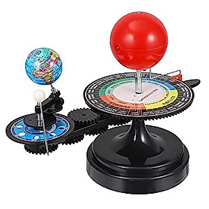 TEHAUX Solar System Planetarium Model Sun Earth Moon Orbital Model Scientific Experiment Kit Educational Teaching Tool for Kids Toddlers