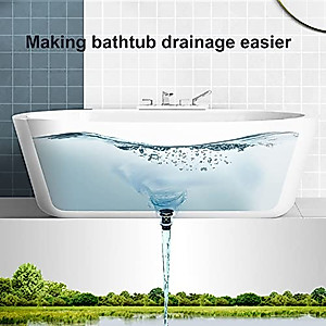 Beletops Black Pop up tub Drain Stopper kit for Freestanding tub Drain/Stopper, Suitable for Bathtub Drain kit(Matte Black)