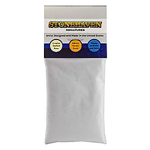 Stonehaven Miniatures Artificial Snow, Master Quality Base & Scenery Flock - Adds Realistic Texture & Detail - for 28mm Scale Table Top War Game Miniatures - Made in USA