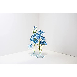 BettaBlossom Betta Bed for Bettafish Delphinium Flower Bed(Three Color)- Beautiful Spot, Soft and Comfotable for Your Bettafish, The Natural Habit for Betta Resting-Blue