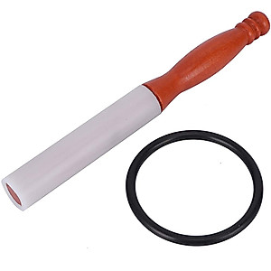 Singing Bowl Mallet,Rubber O-rings Rod Wooden Handle Stick for Crystal Sound Bowls Accessories Performance Accessory