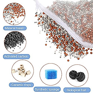 10 Pieces Small Aquarium Filter Bags with Zipper 3 x 8 Inch Fine Filter Media Bags 150 Micra Mesh Bags Reusable Fish Tank Charcoal Filter Bag for Activated Carbon Fresh or Saltwater Tanks