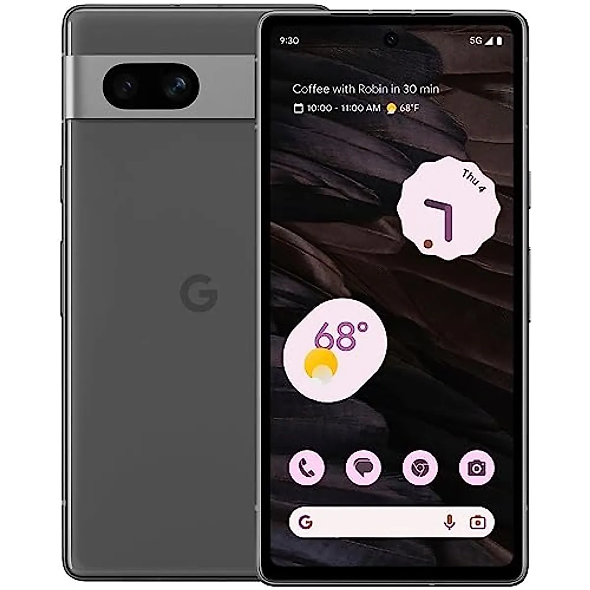 Google Pixel 7a 5G (128GB, 8GB) 6.1" OLED, 4K Camera (AT&T Locked - 5G / 4G LTE) (Charcoal) (Renewed)