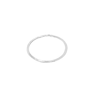 925 Sterling Silver Anklets For Women, Ankle Bracelets for Women, Basic Chain Link Anklets For Women, Beach Anklets, Bead Anklet, Summer Jewelry, 10 Inch Anklet