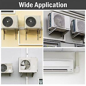 YoleShy 3'' 9 Ft Mini Split Line Set Cover PVC Mini Split Cover Kit Easy Installation Decorative Line Cover Kit for Mini Split AC Line Cover Kit for Heat Pump & Units Air Conditioners