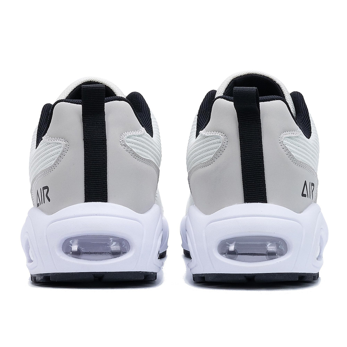 PERSOUL Mens Air Running Shoes Lightweight Breathable Athletic Tennis Gym Jogging Sneakers Beige Size 11.5