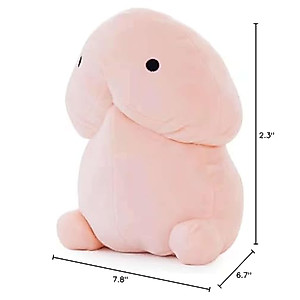 TBATQUIL Funny Plush Pillow Toys 3D Cartoon Fashion Stuffed Novelty Pillow Funny Festival Gift(20cm)