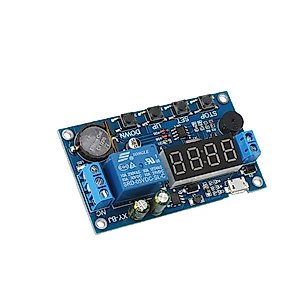 Acxico 1Pcs Real-time Timing Relay Module Switch Control Clock Synchronization Delay Timer Module 24H Timing 5 Time Periods