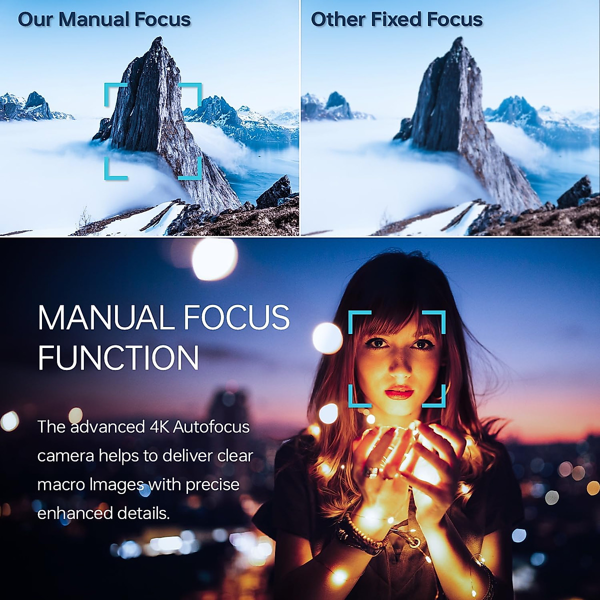 4K Digital Camera for Photography with External Adjustable Microphone, 48MP Vlogging Camera for YouTube and Video, 52mm Wide Angle & Macro Lens, with 180° Flip Screen,18X Digital Zoom, 2 Batteries, 32