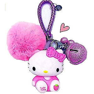Hello Kitty Key Chain for Girls Women | Hello Kitty Figures Sanrio Birthday Gift Bag Accessories (pink)