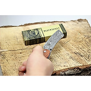 Wartech Buckshot Knives PBK220 Thumb Open Spring Assisted Tanto Cleaver Pocket Knives (PBK222DS)