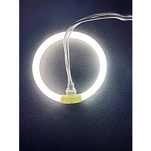 Konideke 5.5 Inch Outside Diameter,T4 12W 6400K Circular Fluorescent Bulb,Replacement for Conair Round Makeup Mirror