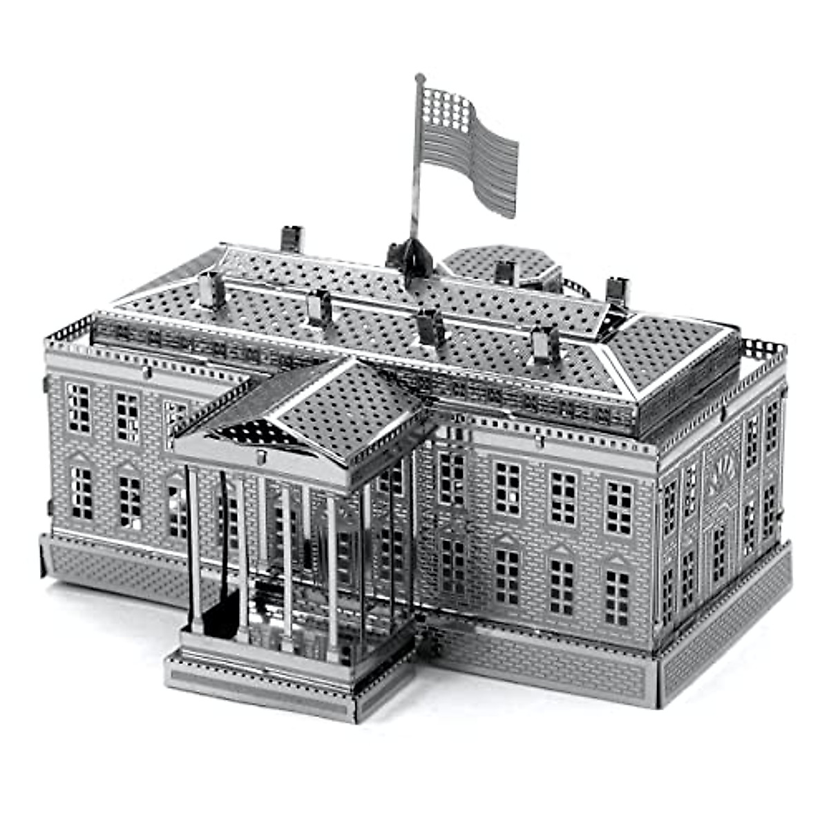 Metal Earth White House 3D Metal Model Kit Bundle with Tweezers Fascinations