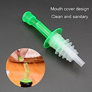 Boddenly Bar Measure Drink Liquor Dispenser Pourer Bottle Spirit Measuring Plastic Wine Wine Pourer Pour Some Water on (A, One Size)