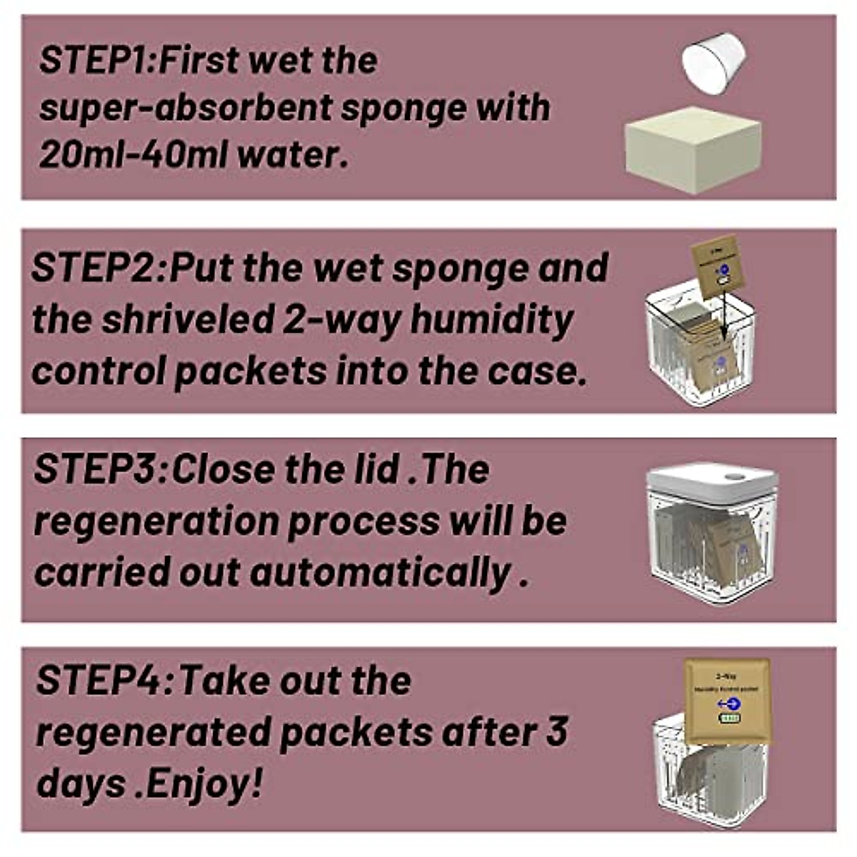 SEGAPHY RH 2-Way Humidity Control Packets Charger Regeneration Box -Humidor Accessories