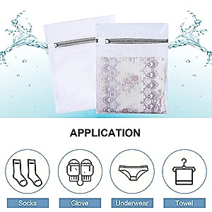 Mesh Laundry Bag - 3 Pack Durable and Reusable Wash Bag Travel Organization Bag for Garment, Socks, Underwear, Panties (9.5Inch x 12 Inch) by YMHB