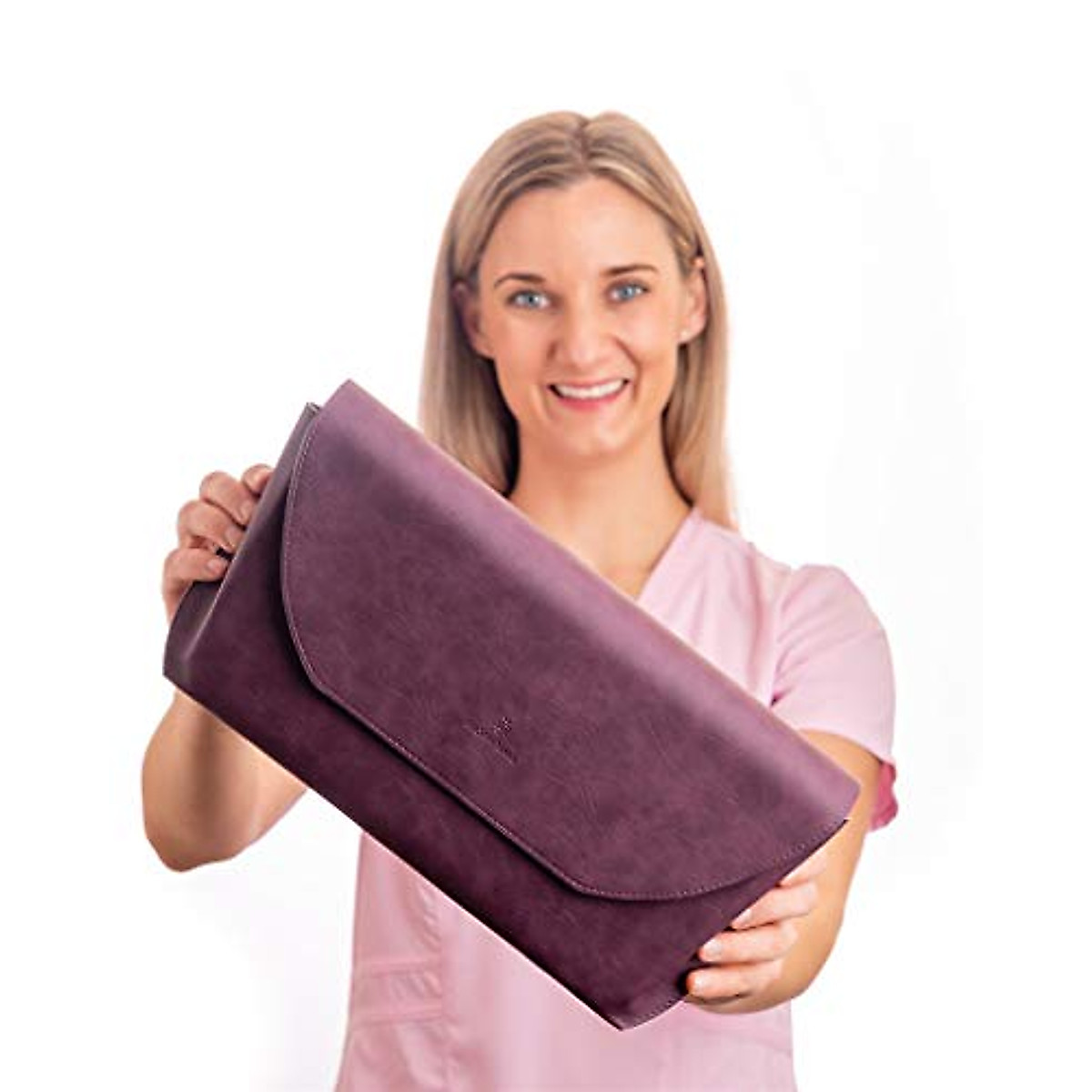 BJÖRN HALL Littman Stethoscope Cardiology IV Case | Fits Rose Gold Cardiology Stethoscope | Littmann MDF ADC Welch Allyn | Extra Room for Blood Pressure Headbands Mask | Cardiology - Crushed Violet