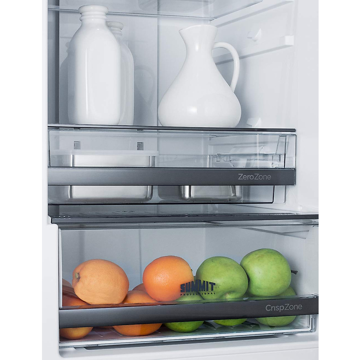 SUMMIT 12.8 Cu. Ft. Frost-Free Refrigerator-Freezer, Platinum