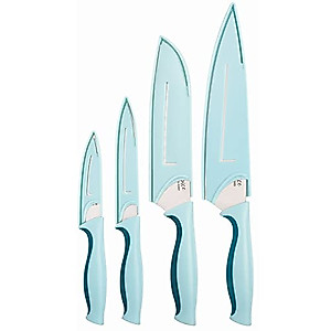 Spice by Tia Mowry Savory Saffron 10 Piece Cutting Board and Cutlery Set