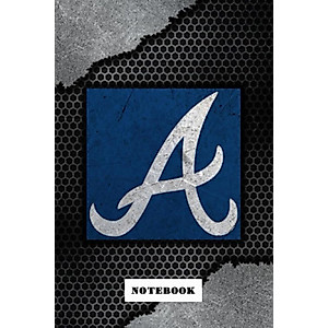 Notebook : Atlanta Braves Lined Notebook Journal 102 Pages - Independence Day Gift Types #32