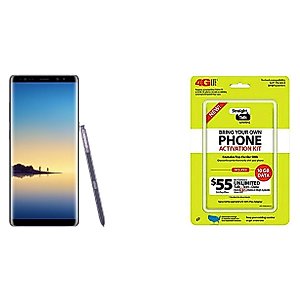 Samsung Galaxy Note 8, 64GB, Orchid Gray for Verizon (Renewed)