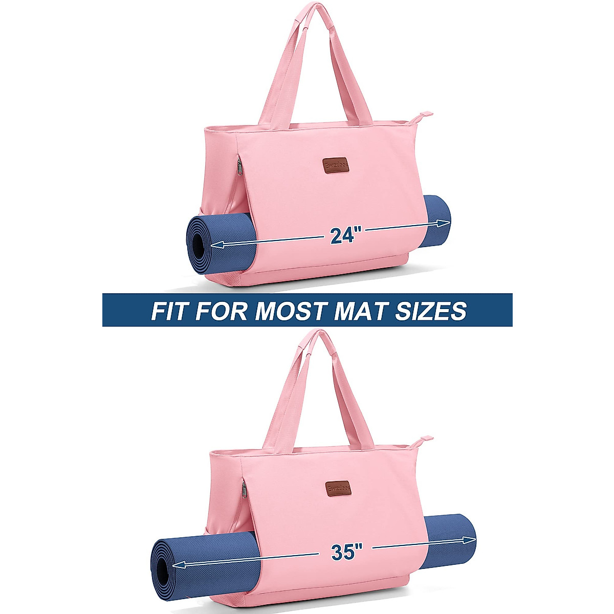 Ewedoos Yoga Bag Large Yoga Mat Bag Gym Duffle Bag Sports Tote Bag and Carriers Fits All Your Stuff for Yoga Travel Gym
