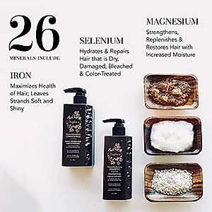Saphira Mineral Moisturizing Conditioner, Hydrating Deep Conditioner for Dry, Damaged, Bleached & Color-Treated Hair, Sulfate-Free, Paraben-Free, Nourishes Lifeless Hair, 34 Ounce, Original Packaging