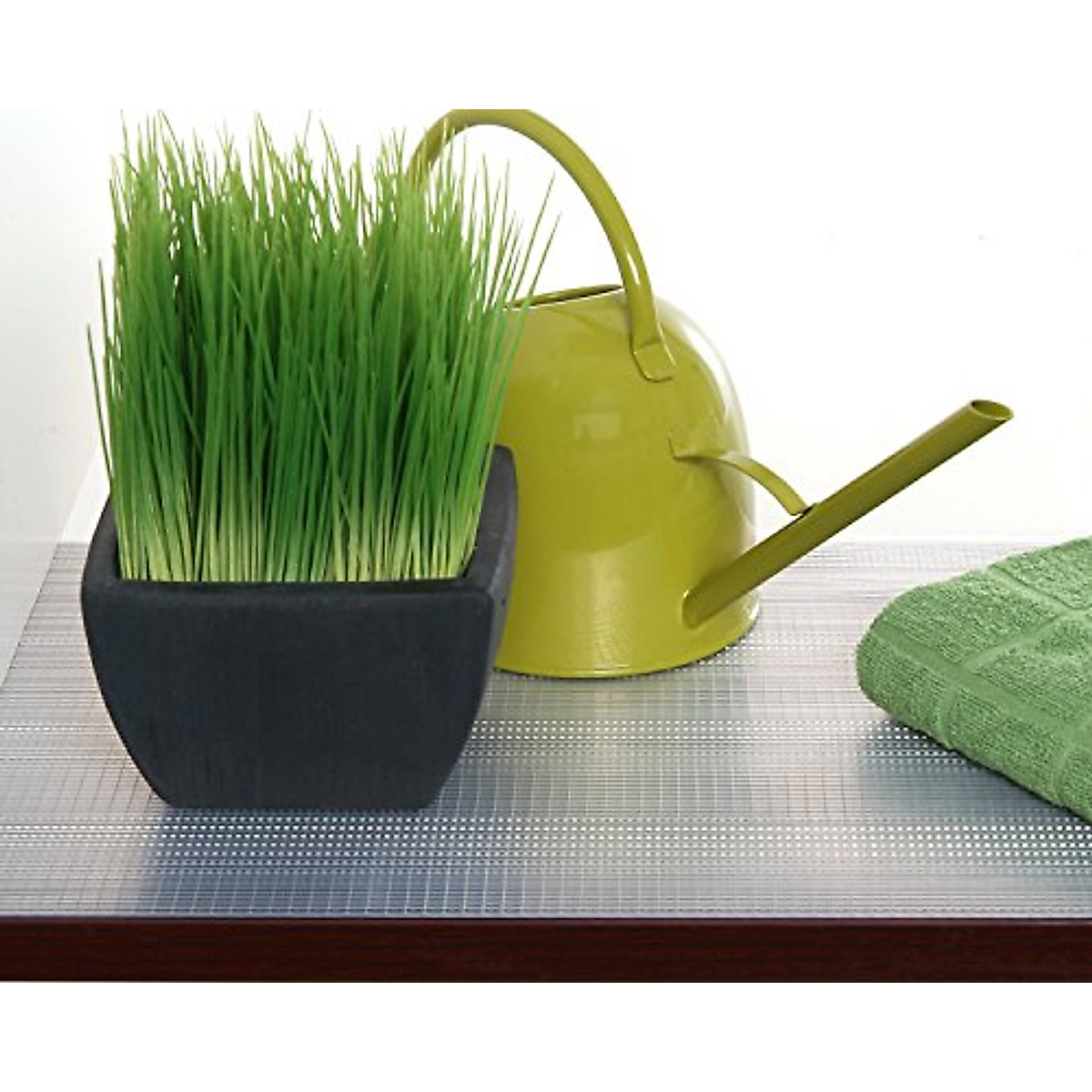 Con-Tact Brand Adhesive Zip-N-Fit Solid Grip Drawer and Shelf Non-Slip Liner, 18" x 4', Ribbed Clear, 6 Count