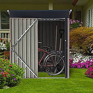 U-MAX 5.2 × 3.2 FT Outdoor Storage Shed, Backyard Sheds & Outdoor Storage, Garden Metal Shed for Tools, Furniture Storage