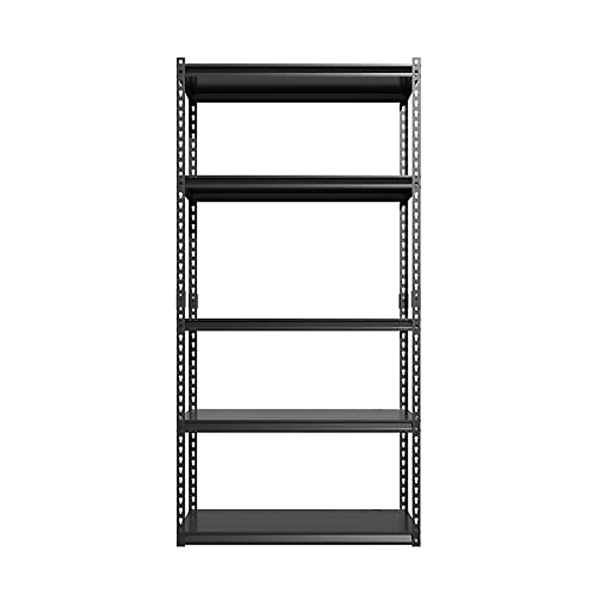 Woueniut Garage Storage Shelves, 72" Heavy Duty Metal Storage Utility Rack with Adjustable 5 Tier Shelving Storage Rack for Warehouse Basement Kitchen Living Room 35.8" W x 16" D x 72" H (4 Pack)
