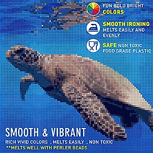 24,000 Mini Fuse Beads kit 2.6mm, 48 Colors 5 Pegboards 2 Tweezers Mini Perler Beads Kit Compatible Hama Beads Melty Mini Beads Melting Beads Iron Beads Craft Beads Bulk Beados kit Storage