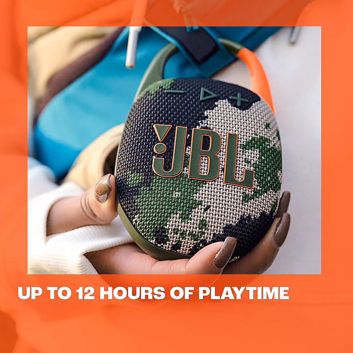 JBL Clip 5 - Ultra-PortaJBL Clip 5 - Ultra-Portable, Waterproof & Dustproof Bluetooth Speaker, Big Pro Sound with Punchy bass, Integrated Carabiner, Up to 12 Hours of Play, (Black) (Renewed)