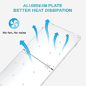 Relassy 300W Large Aquarium Light, Fish Tank Light with 676 LED and Remote Control, Adjustable Brightness Sunrise Sunset Mode and 24H Timer Function, Dimmable Reef Aquarium Lights for Fish Tank