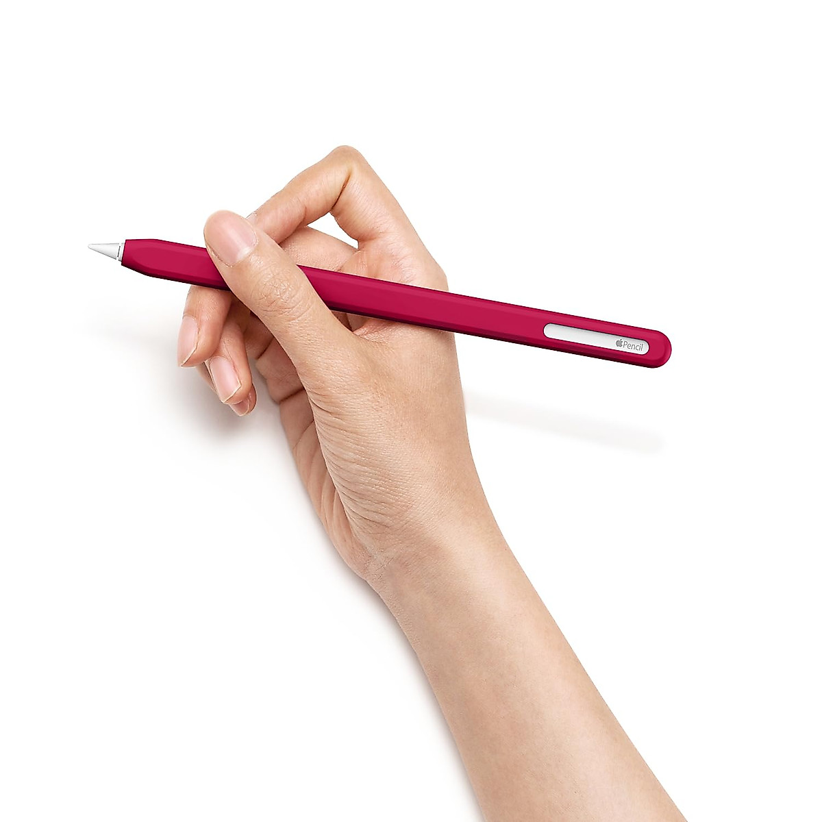 UPPERCASE Designs NimbleSleeve Premium Silicone Case Holder Protective Cover Sleeve Compatible with iPad Apple Pencil Pro and 2nd Generation Only (Magenta)