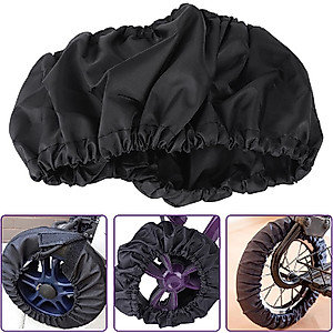 Wheelchair Cover, Baby Stroller Wheel Cover Hand Washable for Wheelchairs for Strollers for Outdoor Travel Fit for 4.7-5.5 Inch Dia Wheels