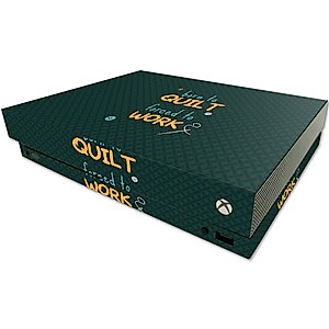MightySkins Skin Compatible with Xbox One X - Born to Quilt | Protective, Durable, and Unique Vinyl Decal wrap Cover | Easy to Apply, Remove, and Change Styles | Made in The USA