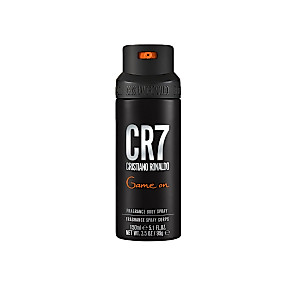 CR7 Game On Cristiano Ronaldo - Classic Body Spray Scent for Men - With Papaya, Ice, Cedar, and Cashmere Wood - From Cristiano Ronaldo's Original Men's Fragrance Collection - 5.1 oz