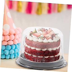 40 Pcs Packing Box Cake Box Cake Container Multi-function Cake Case Clear Cake Holder Clear Cake Carrier Round Cake Holder Cake Packing Holder Birthday Cake Holder