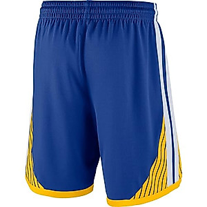 Golden State Warriors NBA Kids Youth 8-20 Icon Edition Blue On-Court Swingman Performance Shorts (Size 8)