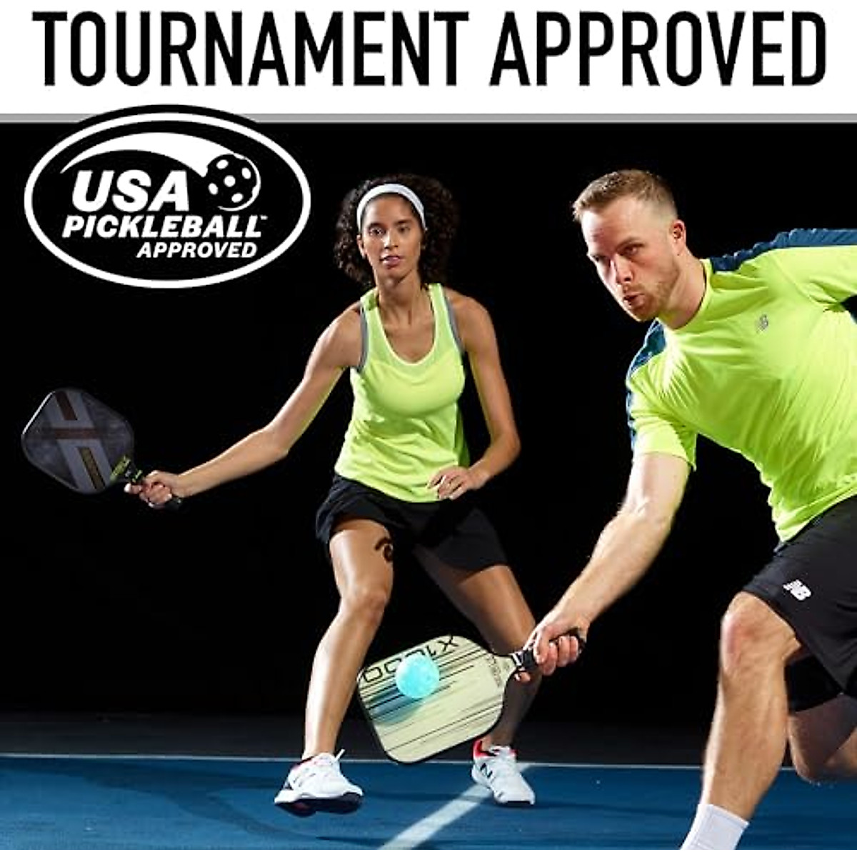 Franklin Sports X-26 Pickleballs - Indoor - 3 Count (Pack of 1) - USAPA Approved - Blue