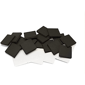 GorillaPads Non Slip Furniture Pads/Floor Gripping Pads (Set of 16 Grips) 2 Inch Square Floor Protectors for Under Furniture, Black, CB142-16