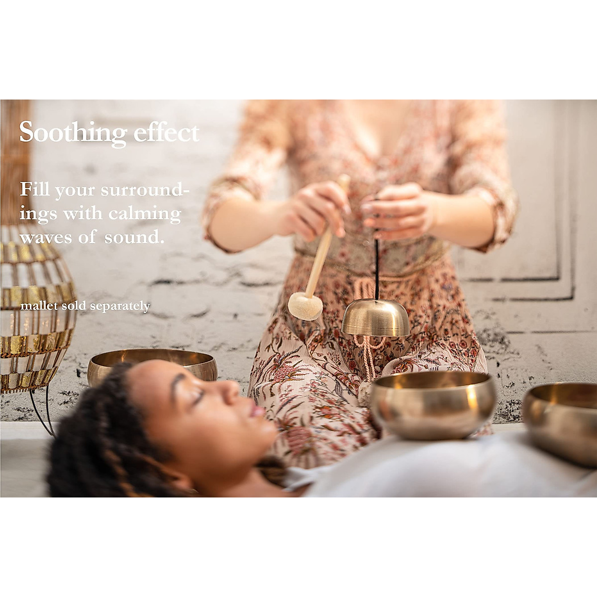 Bronze Singing Bowl with Felt Ring and Cover, Cosmos Series — MADE IN INDIA — For Meditation, Yoga and Sound Healing Therapy, 2-YEAR WARRANTY